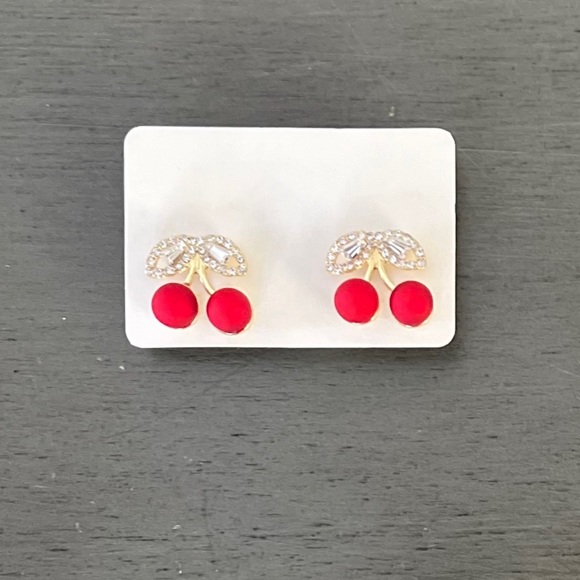 High Heels on the High Road | Jewelry | Matte Red Cherry Crystal ...
